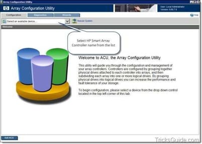 How to Generate an Array Diagnostics Report for an HPE device using ACU